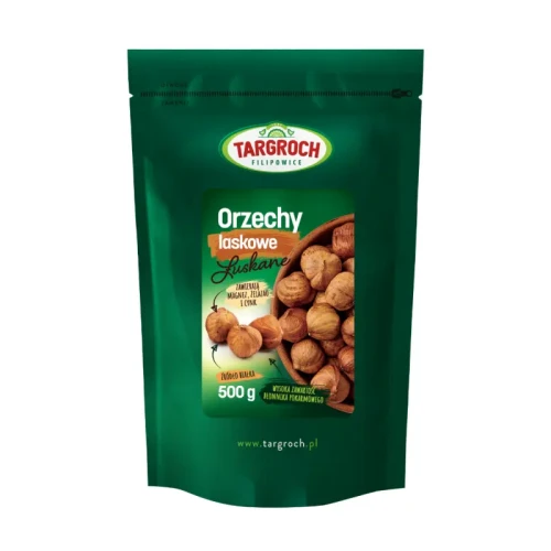 Orzechy laskowe łuszczone 500g Targroch | ORZECHY - Kup teraz! | E-superfood.pl